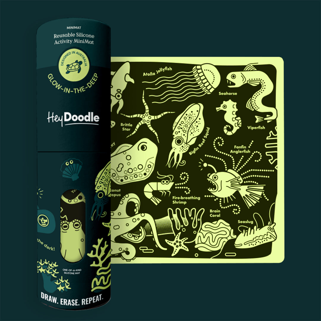 HeyDoodle | Reusable Silicone Drawing & Colouring Mats