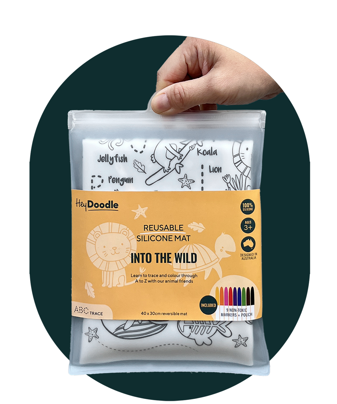 HeyDoodle | Reusable Silicone Drawing & Colouring Mats