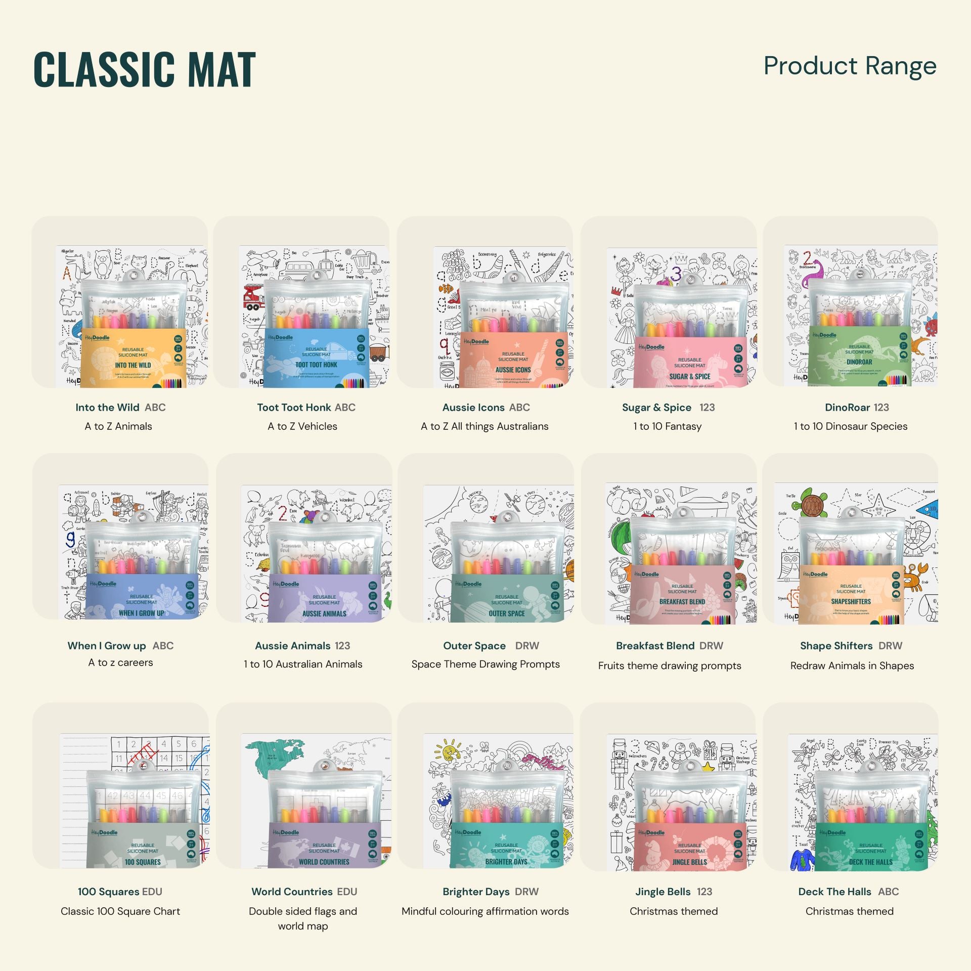 Pack and Mat Bundle – HeyDoodle